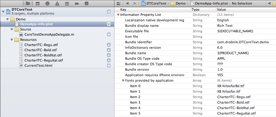 Using Custom Fonts With Dtcoretext Cocoanetics