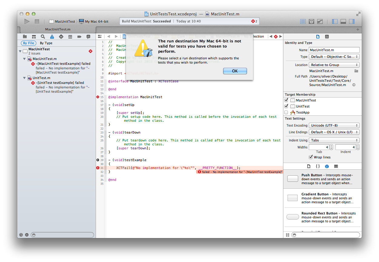 Radar Xcode 5 Unable To Configure Inline Unit Tests For Ios And Mac In Parallel Cocoanetics
