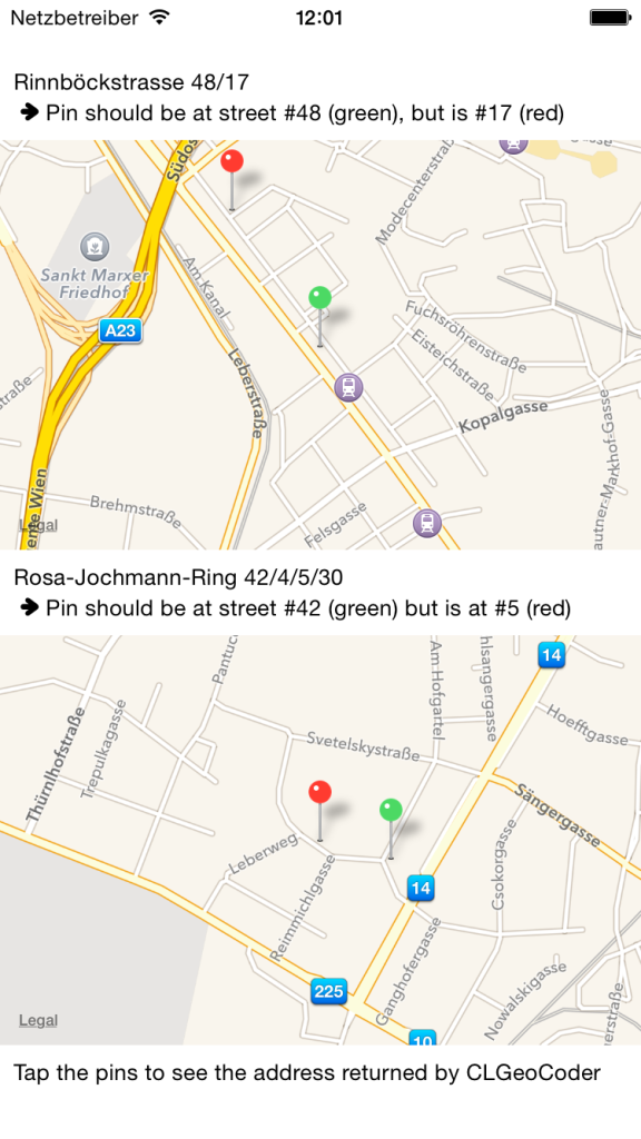Radar: CLGeoCoder Bug | Cocoanetics